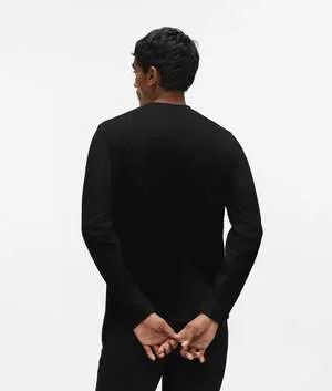 Karl Lagerfeld Gradient Logo Long-sleeved T-shirt