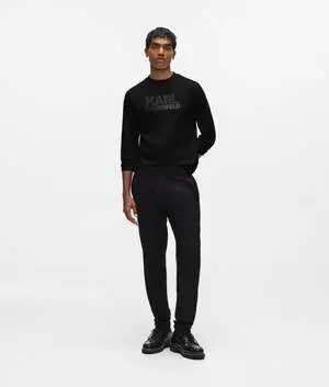 Karl Lagerfeld Gradient Logo Long-sleeved T-shirt