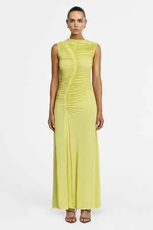 Acler Gillan Maxi Dress - Limeade