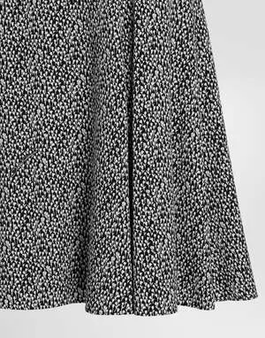 Dolce & Gabbana Rose-print Charmeuse Dress