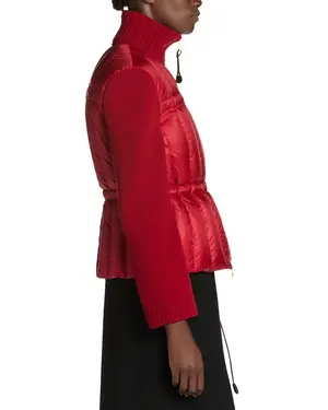 Moncler Mock Neck Puffer Cardigan