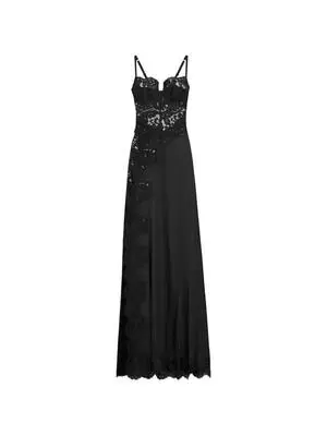 Dolce & Gabbana Silk Tulle Dress - Black