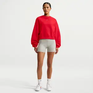 Nike Studio Fleece Weight Oversized Cropped Crew