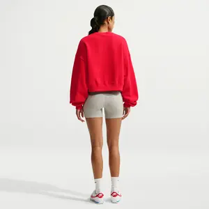 Nike Studio Fleece Weight Oversized Cropped Crew