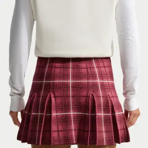 Nike Fairway Fresh Plaid Golf Sweater Skirt
