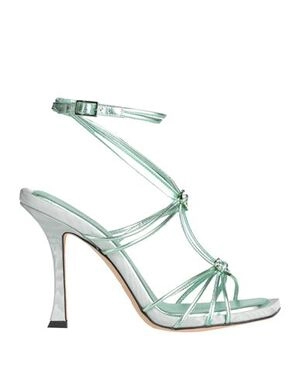 JIMMY CHOO Sandals Turquoise Size Leather