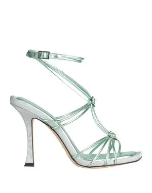 JIMMY CHOO Sandals Turquoise Size Leather