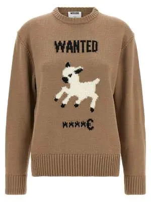 Moschino Extra Fine Merino Wool Sweater - Cream