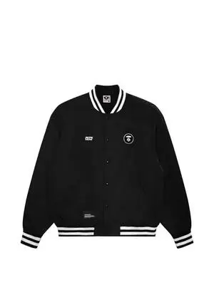 AAPE BY *A BATHING APE Logo-patch Striped-trim Bomber Jacket