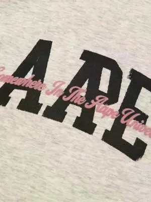 AAPE BY *A BATHING APE Logo-print Reversible Sweatshirt - Grey