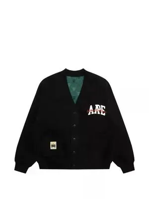 AAPE BY *A BATHING APE Logo-print Reversible Sweatshirt - Black