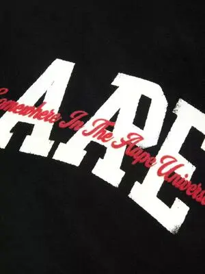 AAPE BY *A BATHING APE Logo-print Reversible Sweatshirt - Black