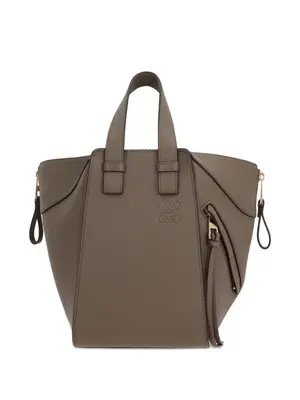 Loewe Hammock Compact Leather Handbag - Grey