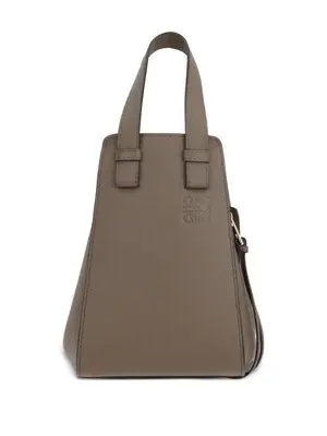 Loewe Hammock Compact Leather Handbag - Grey