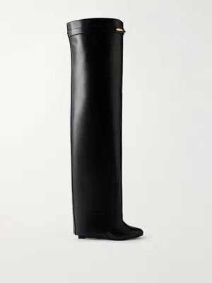 Givenchy Shark Pinch Leather Over-the-knee Boots