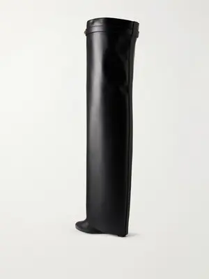 Givenchy Shark Pinch Leather Over-the-knee Boots