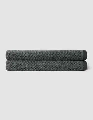 Cozy Earth Nantucket Bath Towels - Graphite