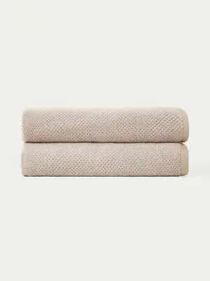 Cozy Earth Nantucket Bath Towels - Graphite