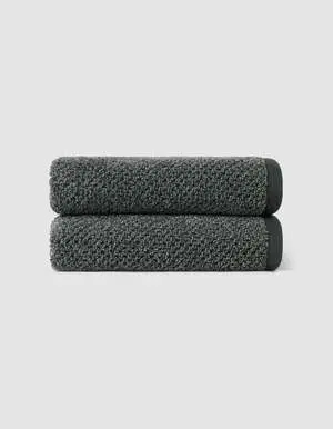 Cozy Earth Nantucket Hand Towels - Graphite