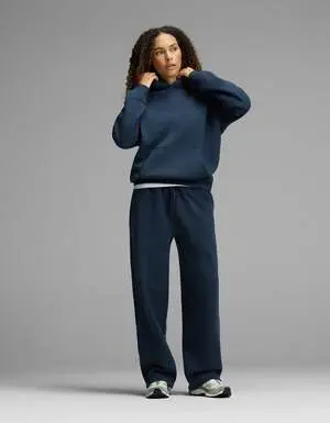 Cozy Earth Cityscape Hoodie & Wide Leg Pants Set - Eclipse