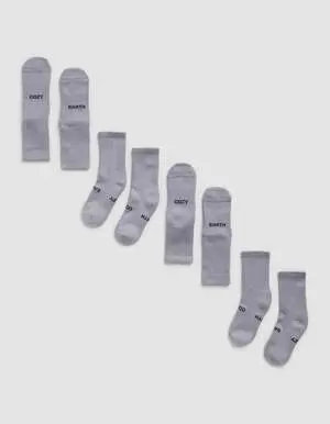 Cozy Earth Essential Calf Socks 4-pack - Stone