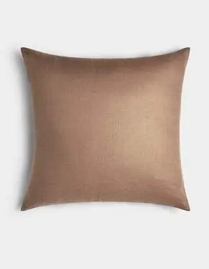 Cozy Earth Linen Throw Pillow - Maple