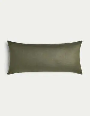 Cozy Earth Linen Throw Pillow - Olive