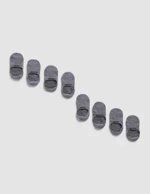 Cozy Earth Essential No-show Socks 4-pack - Stone