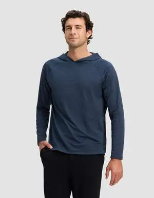 Cozy Earth Lightweight Performance Hoodie Heather Eclipse