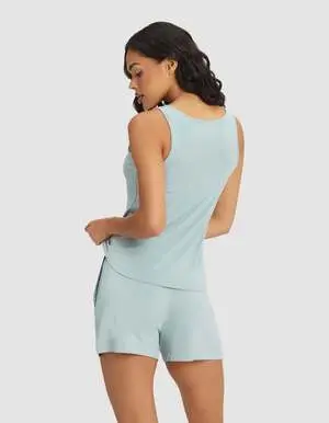 Cozy Earth Bamboo Stretch-knit Lounge Tank Top - Brook