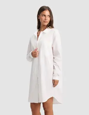 Cozy Earth Sutton Sleep Dress - Pacific Gingham