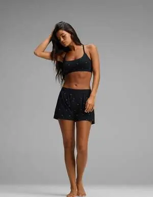 Cozy Earth First Layer Pajama Soft Bra & Boxer Shorts Set - Mini Ghost