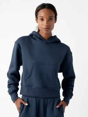 Cozy Earth Cityscape 1.0 Cropped Hoodie - Eclipse