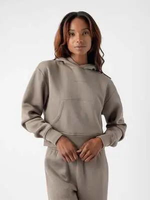 Cozy Earth Cityscape 1.0 Cropped Hoodie - Eclipse