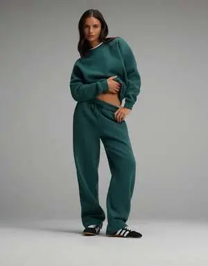 Cozy Earth Cityscape Crewneck Sweatshirt & Wide Leg Pants Set - Eclipse