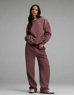 Cozy Earth Cityscape Crewneck Sweatshirt & Wide Leg Pants Set - Eclipse
