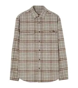 Burberry Wool Check Flannel Shirt