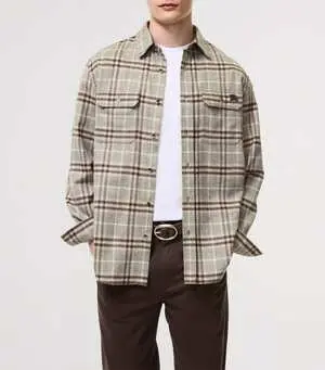 Burberry Wool Check Flannel Shirt