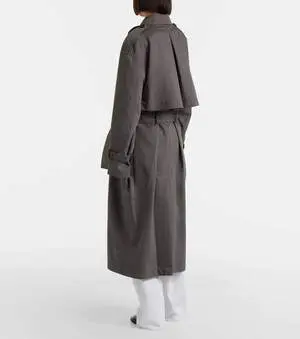 TOTEME Double-breasted Cotton-blend Trench Coat