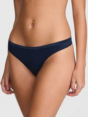 Pink Marshmallow Thong Panty Blue