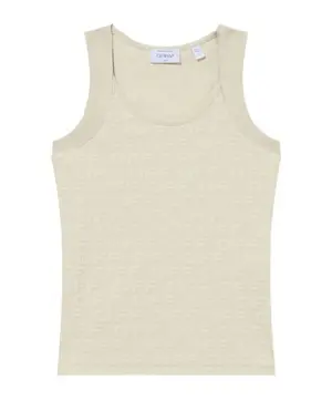 Off-White Logo-pattern Terry Tank Top