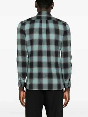 TOM FORD Plaid Long Sleeve Shirt