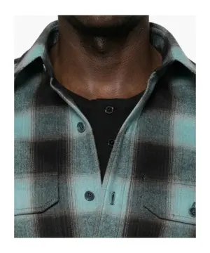 TOM FORD Plaid Long Sleeve Shirt