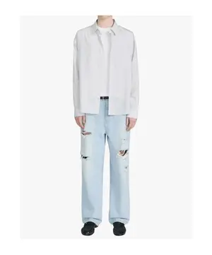 FRAME Striped Long-sleeve Shirt