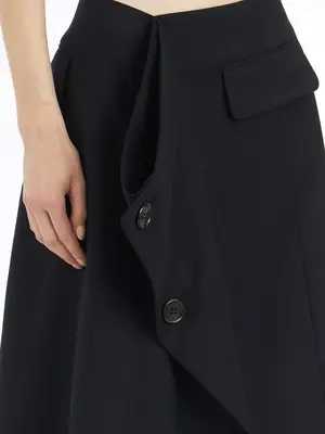 Comme Des Garçons Button Midi Skirt