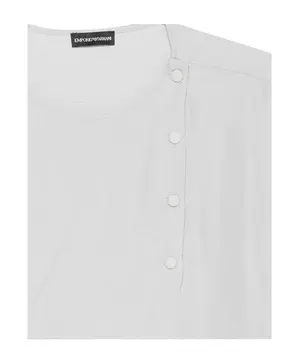 Emporio Armani Textured Fabric Blouse With Bark Effect Signature Capsule