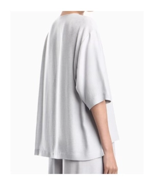 Emporio Armani Textured Fabric Blouse With Bark Effect Signature Capsule