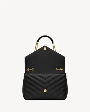 Saint Laurent Loulou Large In Matelasse Lambskin
