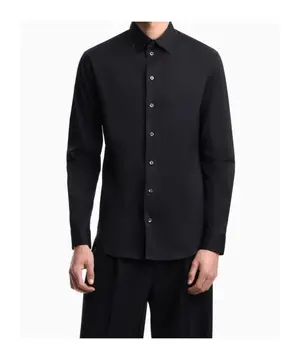 Emporio Armani Technical Stretch Cotton Shirt