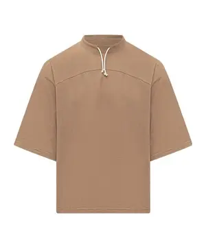 MORDECAI Cord Band Relaxed T-shirt - Light Brown